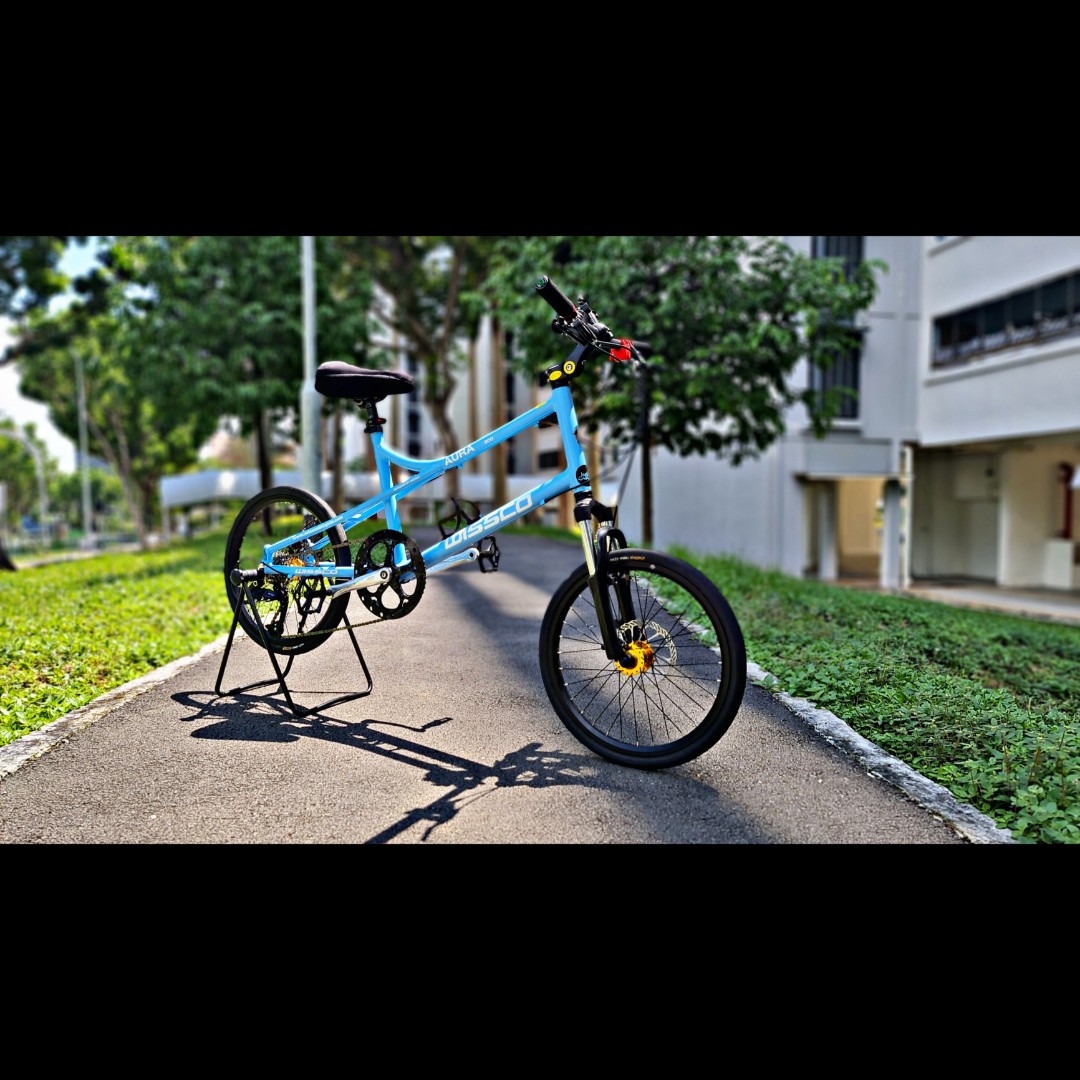 Wissco Aura 20 Inch Mini Velo Hybrid Road Bicycle (Blue), Sports ...