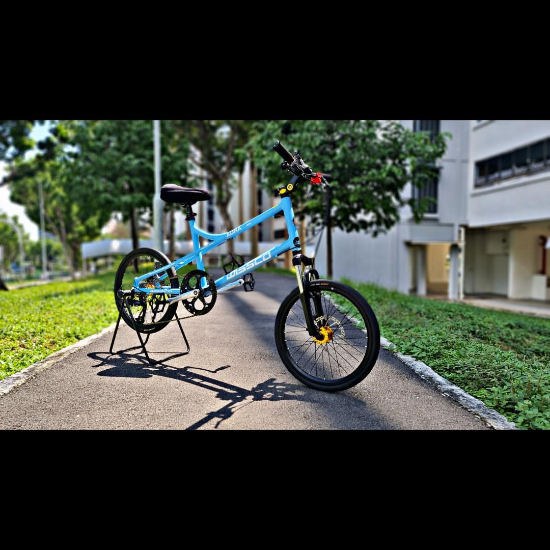 Wissco Aura 20 Inch Mini Velo Hybrid Road Bicycle (Blue), Sports ...