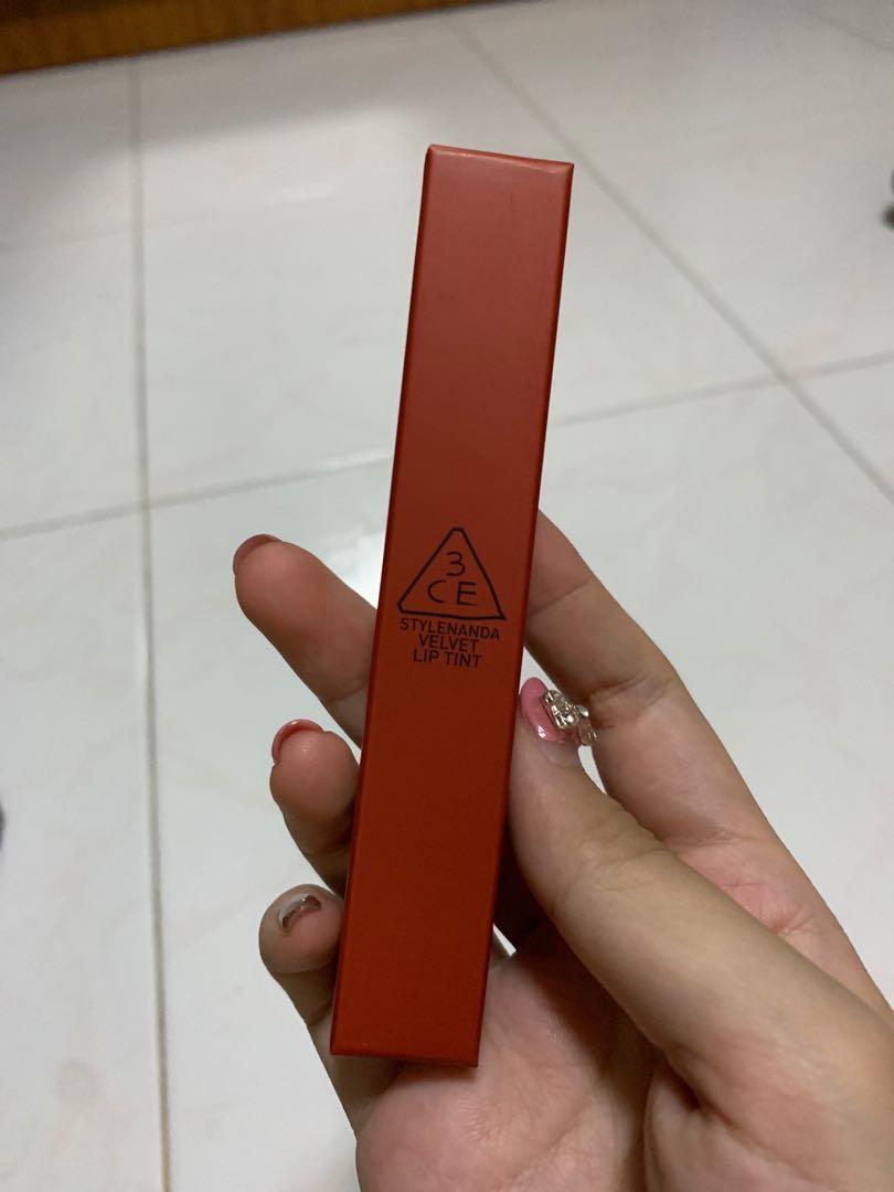 3CE Velvet Lip Tint Red Intense, Beauty & Personal Care, Face, Makeup ...