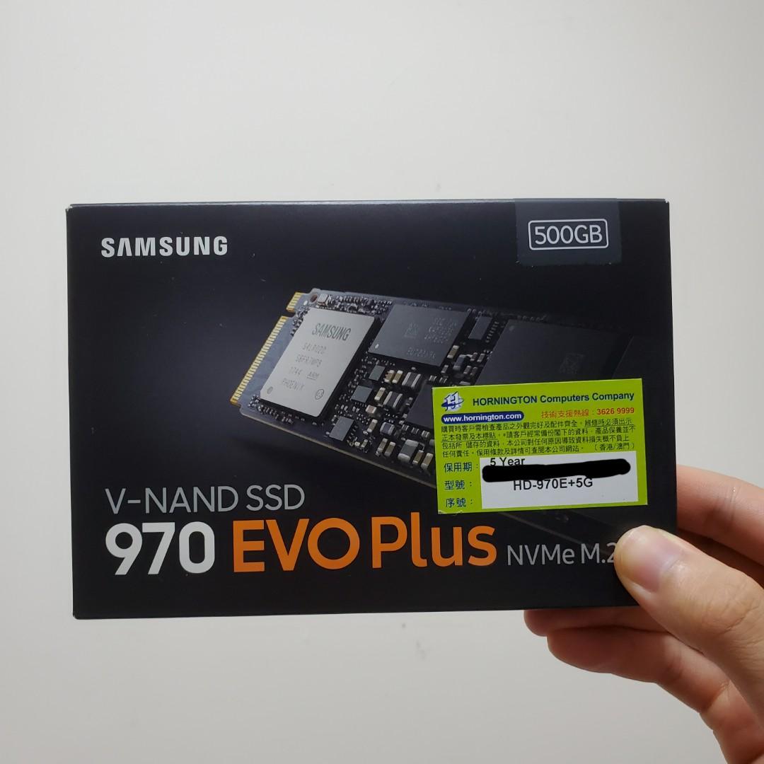 500GB Samsung V-NAND SSD 970 EVO Plus NVMe m.2, 電腦＆科技, 電腦周邊及配件, 硬碟及儲存器 - Carousell