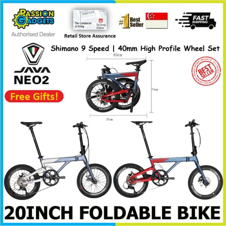 LATEST NEW ARRIVAL! Java Neo 2 foldable foldie bike! 9 Speed 20inch ...