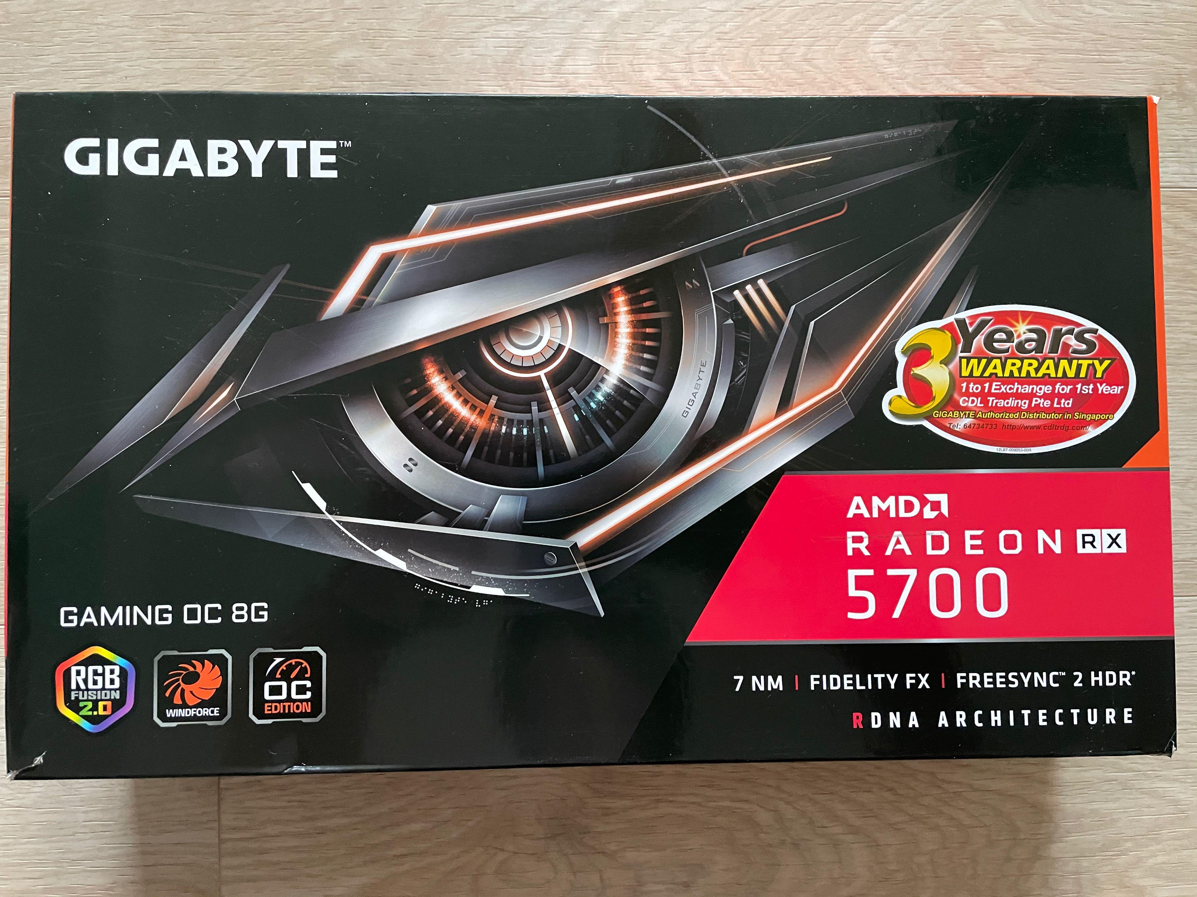 AMD Radeon Gigabyte RX 5700 Gaming OC 8gb, Computers & Tech, Parts ...