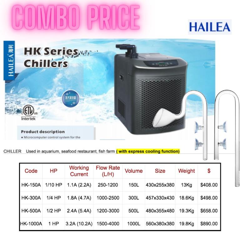 Aquarium Fishtank HAILEA Chiller + Lily Pipes [COMBO DEAL], Pet ...