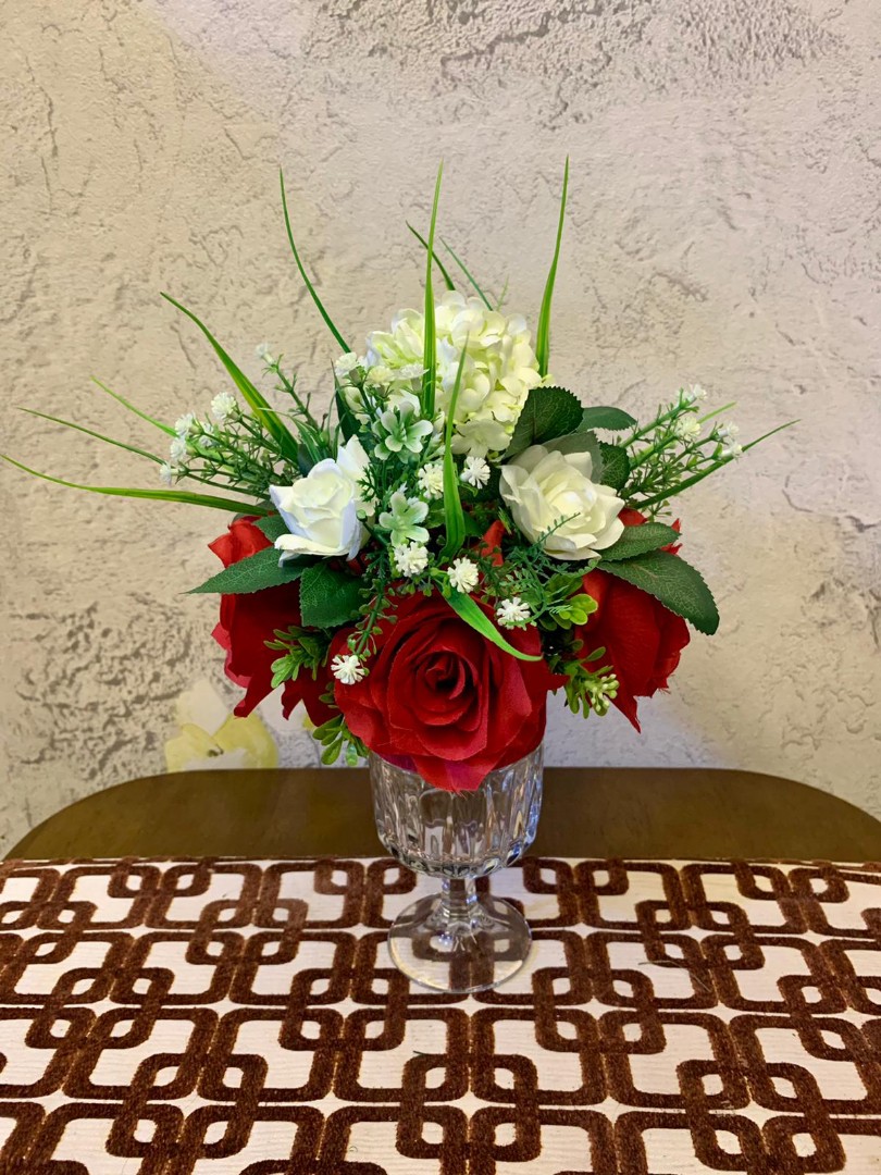 Artificial table flower (Hari Raya), Furniture & Home Living, Home ...