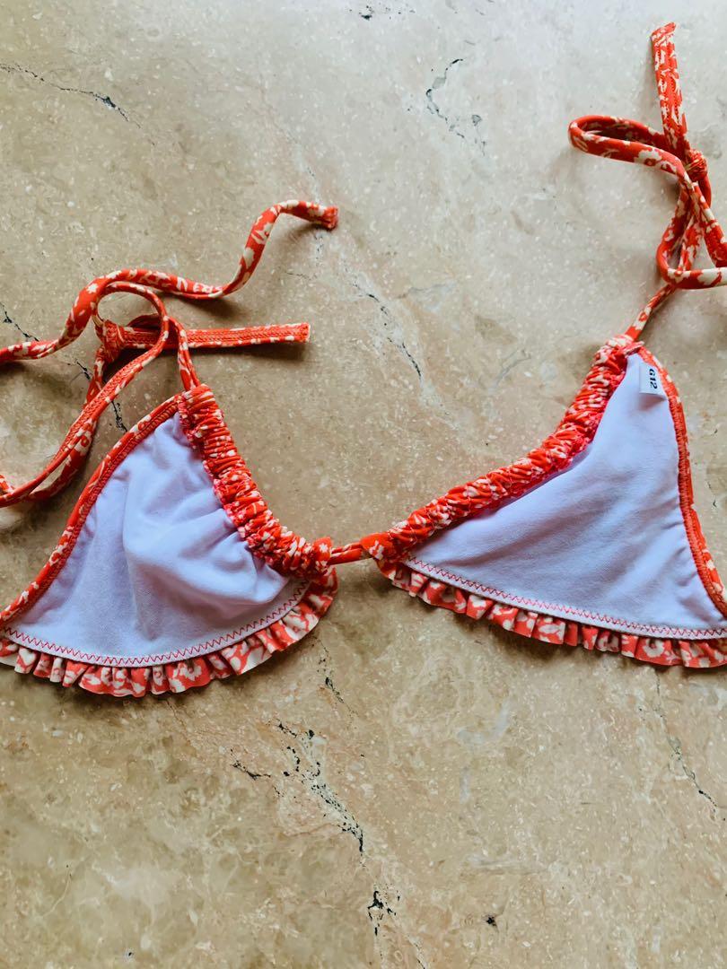 Billabong Orange String Bikini, Women's Fashion, Swimwear, Bikinis ...