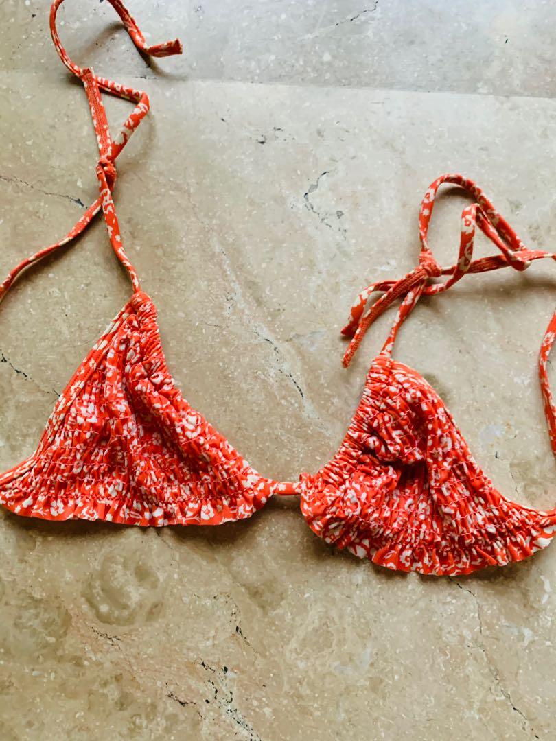 Billabong Orange String Bikini, Women's Fashion, Swimwear, Bikinis ...