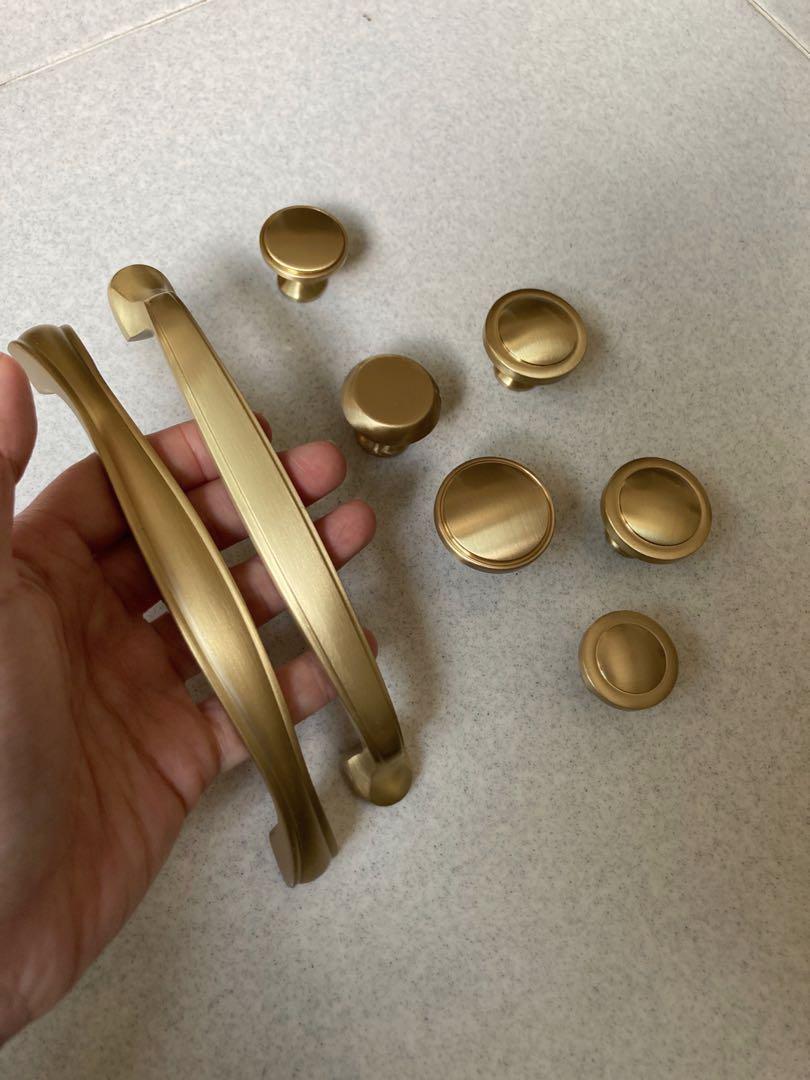 Brass cabinets handles, samples, Furniture & Home Living, Furniture ...