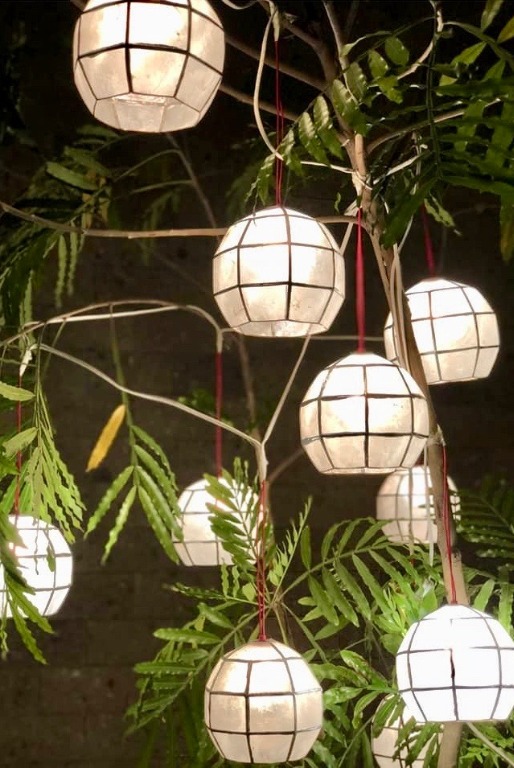 Capiz Balls and Lanterns with freebie :) 4 in 6 inch 8 inches 10 inch ...