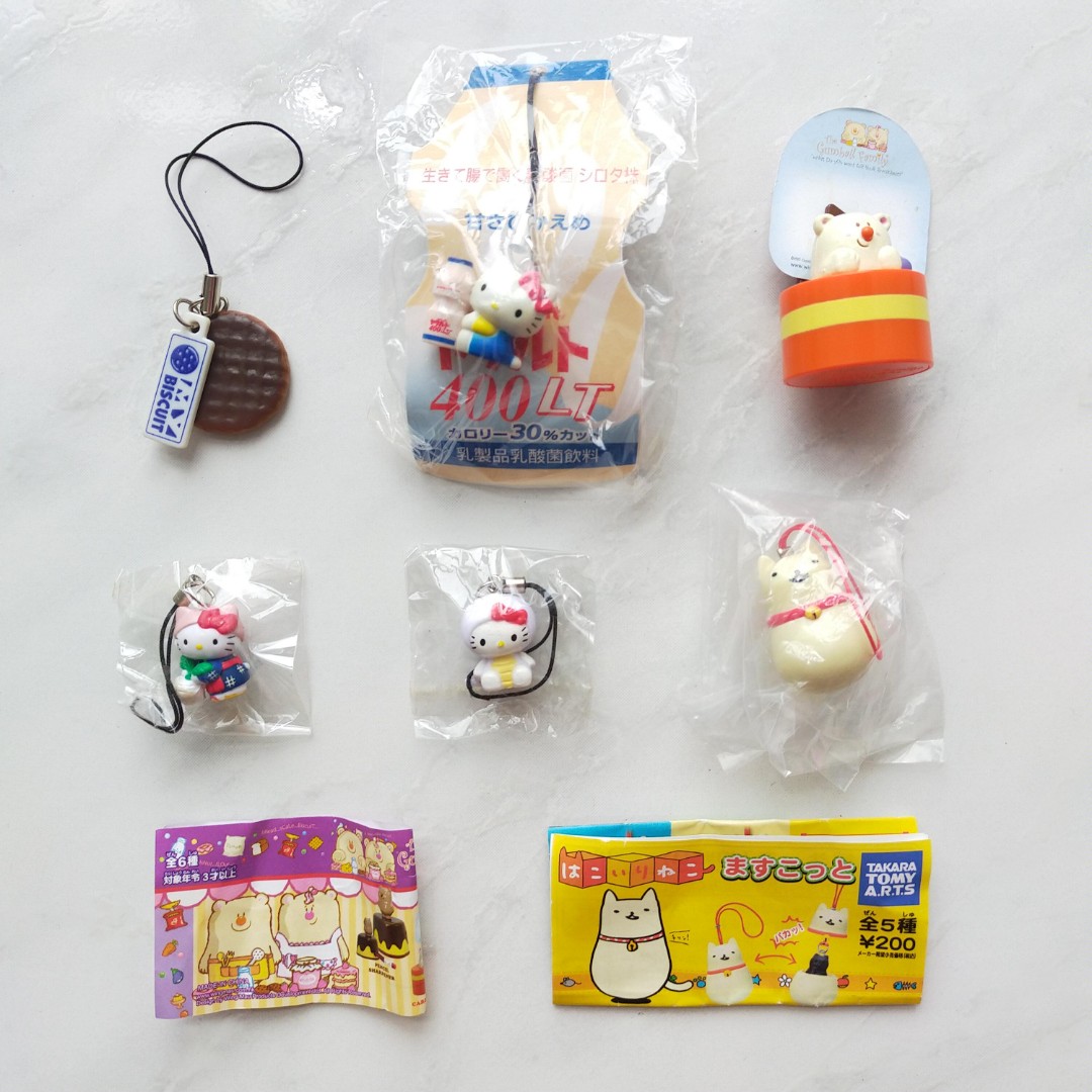Capsule Gachapon Toy Keychains Sanrio Hello Kitty The Gumball Family ...