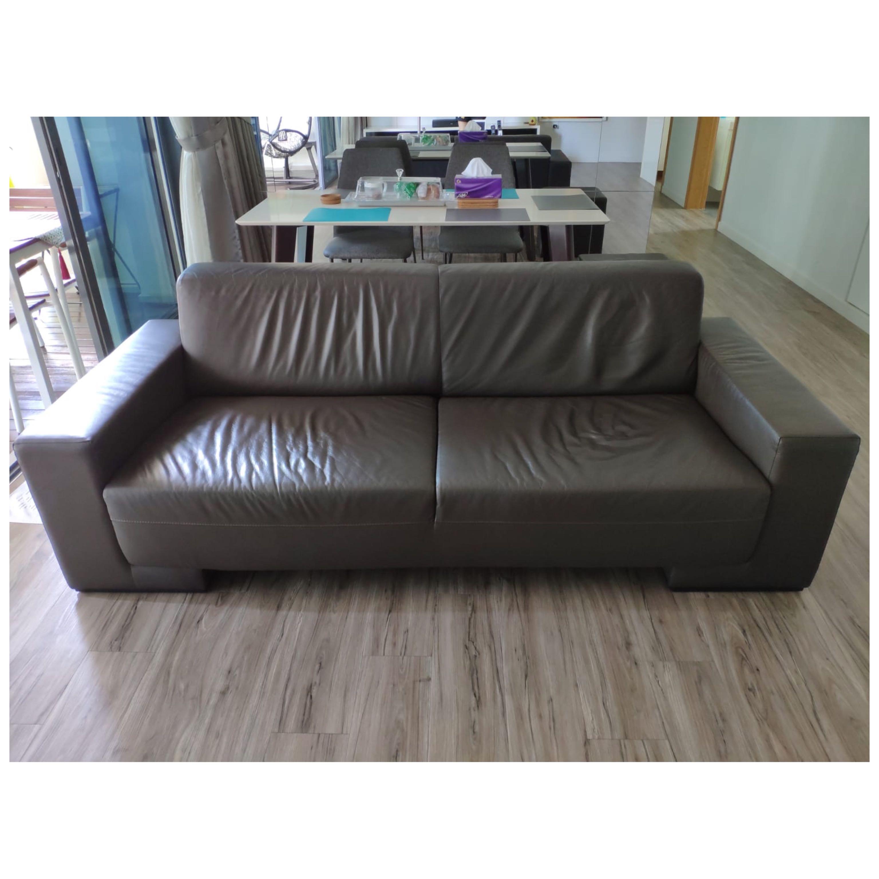 Cellini Leather Sofa, Furniture & Home Living, Furniture, Sofas on ...