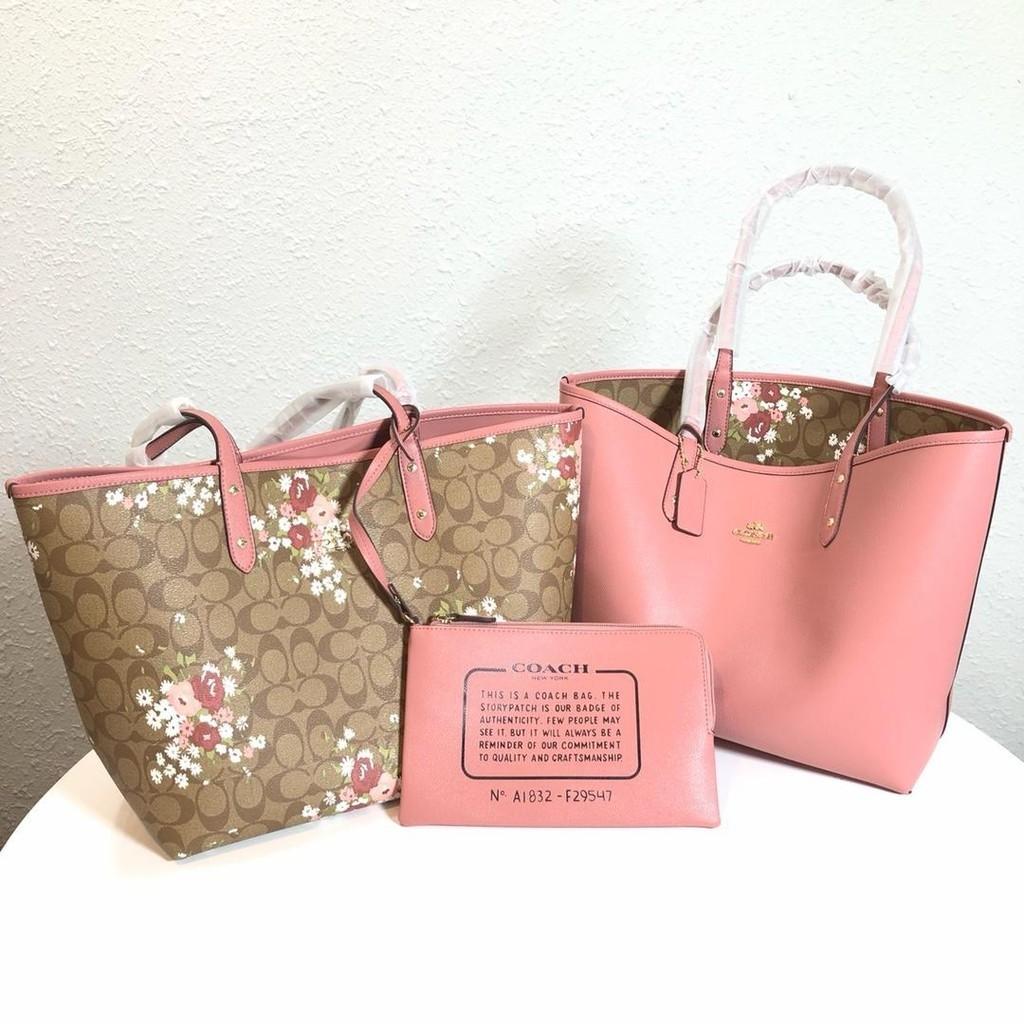 Coach Riversible City Zip Tote Bag in Signature Canvas with Floral ...