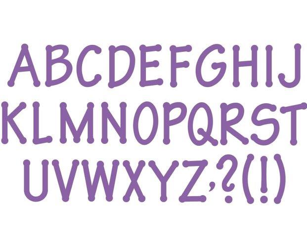 [Rare] Sizzix - Ellison SureCut Die, Lollipop Capital Letters, 28 Pack ...