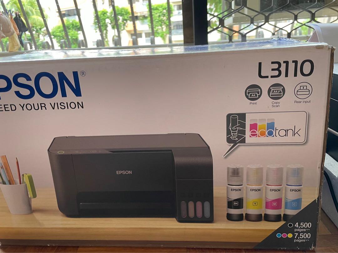 Epson Printer Ecotank L3110, Computers & Tech, Printers, Scanners ...