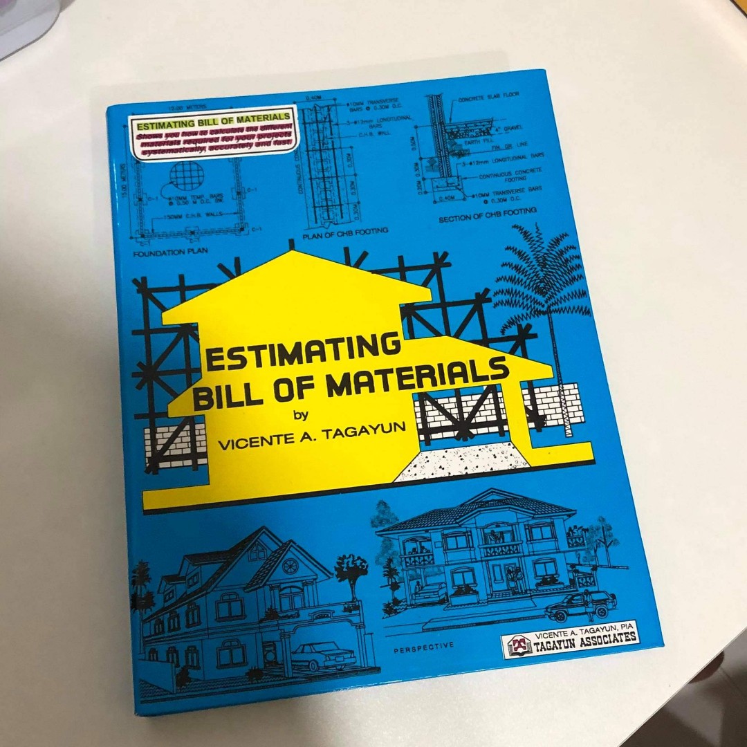 Estimating Bill of Materials by Vicente Tagayun, Hobbies & Toys, Books ...