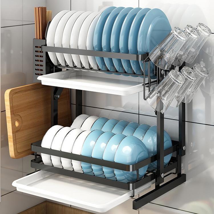 Foldable Dish Rack | Kitchen Organiser on Carousell