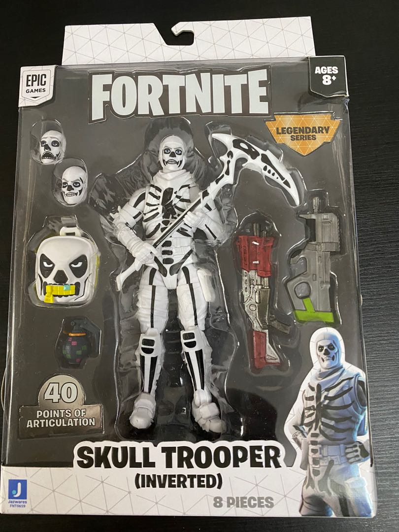 Fortnite mcfarlane skull trooper inverted white, 興趣及遊戲, 玩具 & 遊戲類 ...