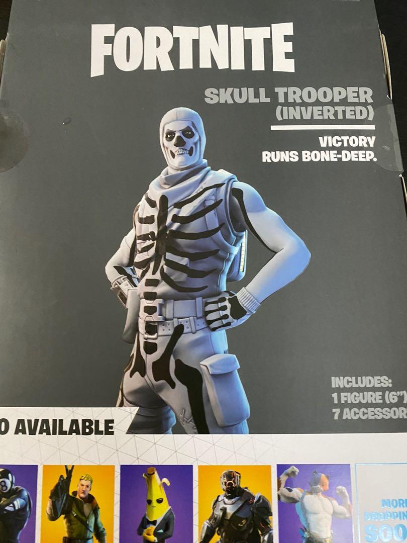 Fortnite mcfarlane skull trooper inverted white, 興趣及遊戲, 玩具 & 遊戲類 ...