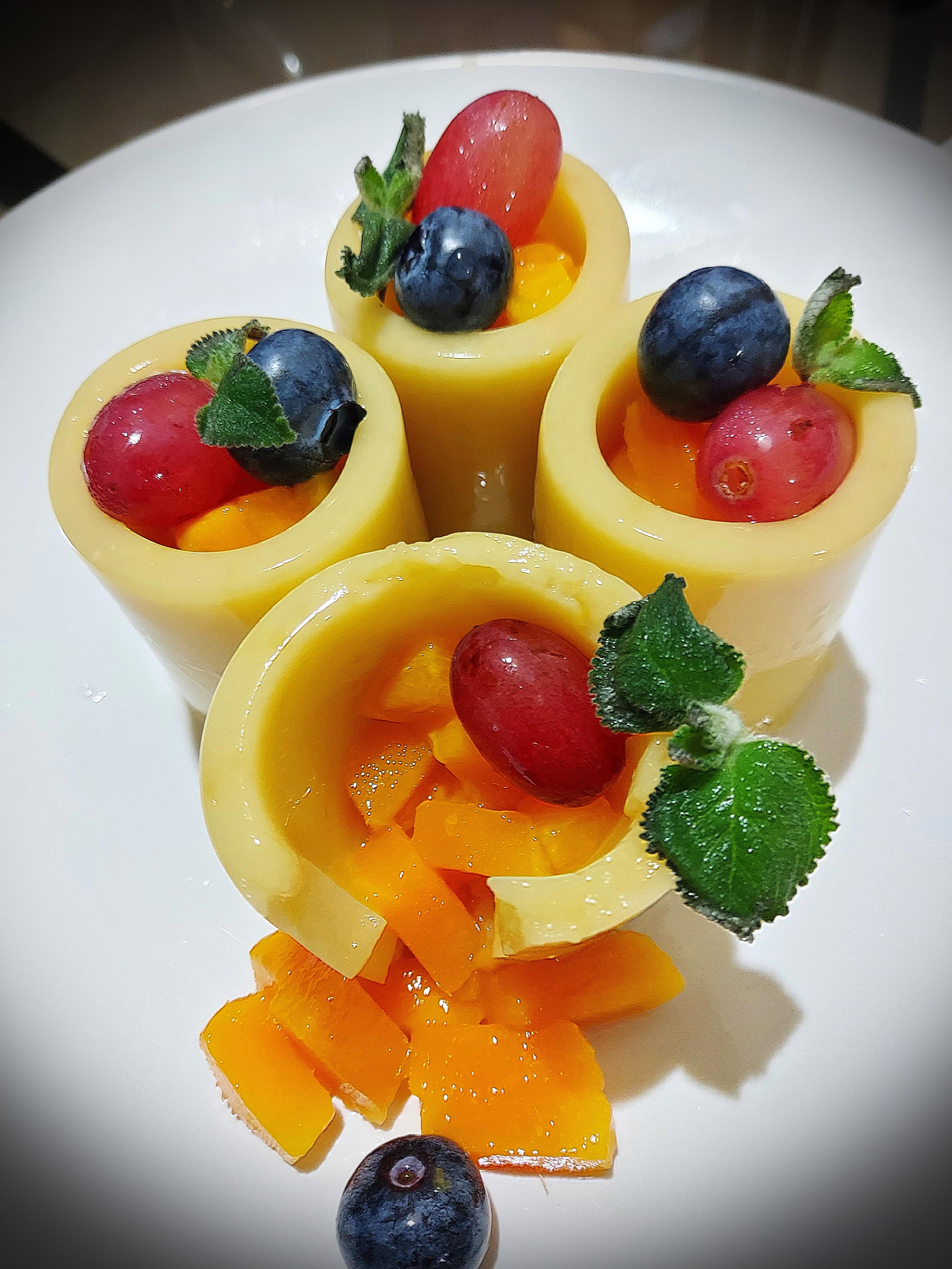 Fruit in Edible jelly cups. Deliciously appealing to your guest ...