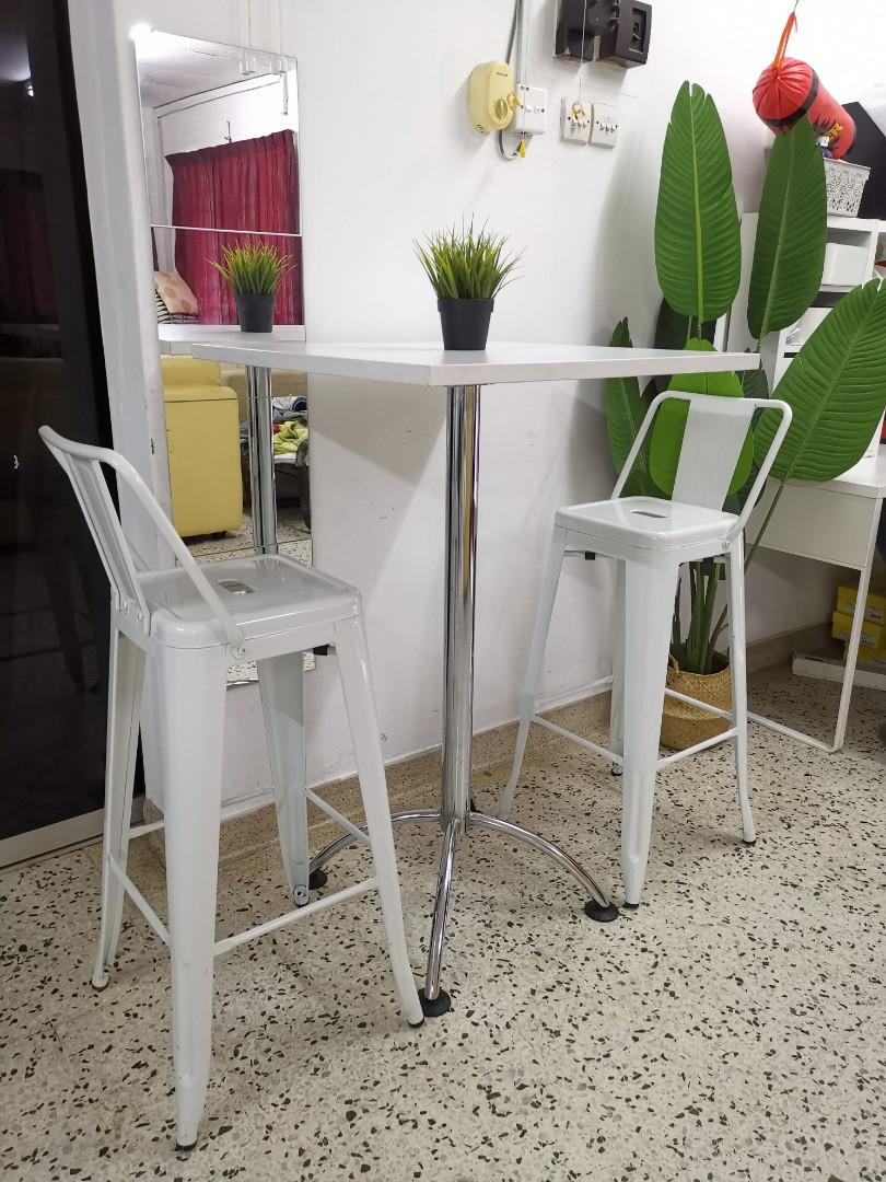 Heavy duty High/bar table set, Furniture & Home Living, Furniture ...