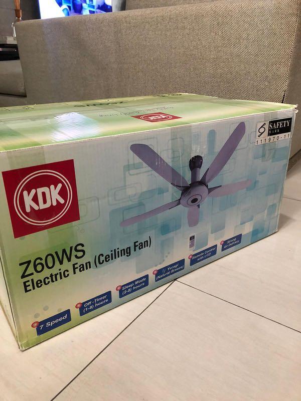 KDK Ceiling Fan, Furniture & Home Living, Lighting & Fans, Fans on ...