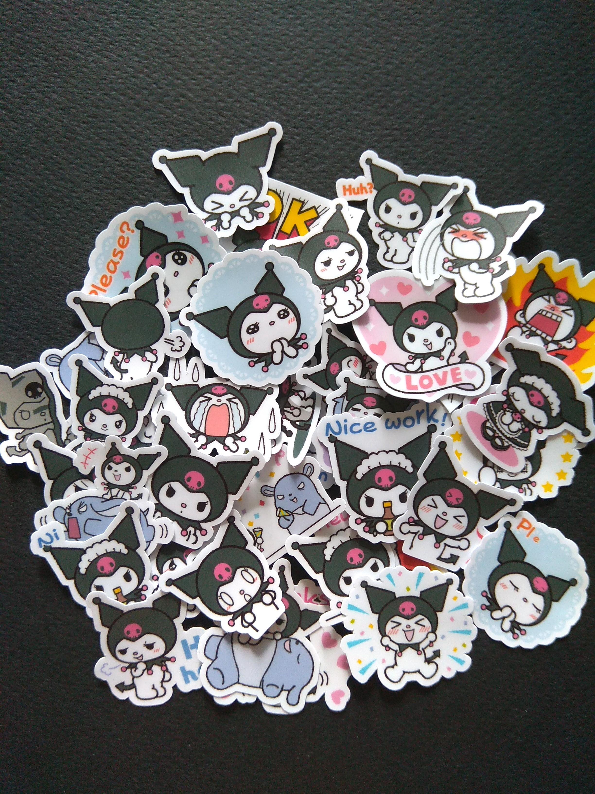 Kuromi Sticker Set 40 pieces, Hobbies & Toys, Stationery & Craft, Craft ...