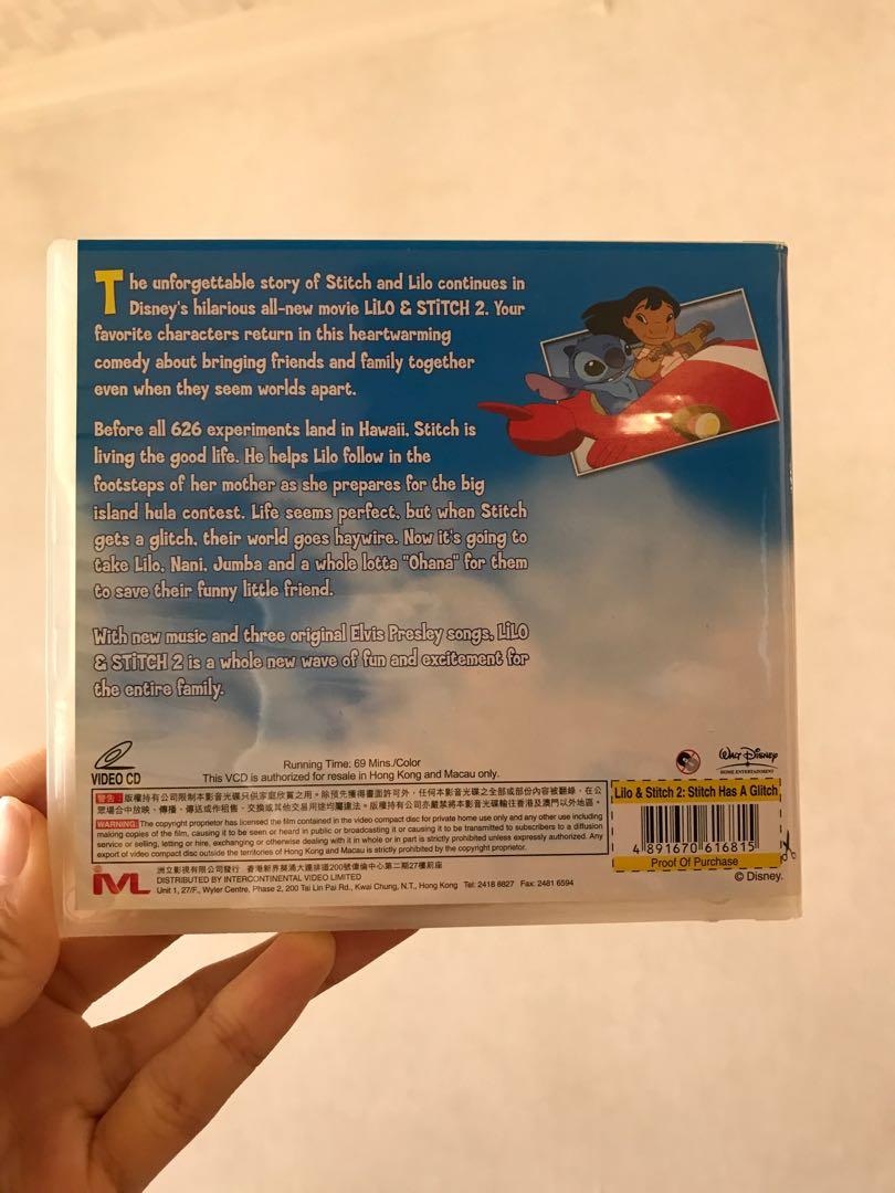 Lilo&Stitch 2 VCD, 興趣及遊戲, 收藏品及紀念品, 明星周邊 - Carousell