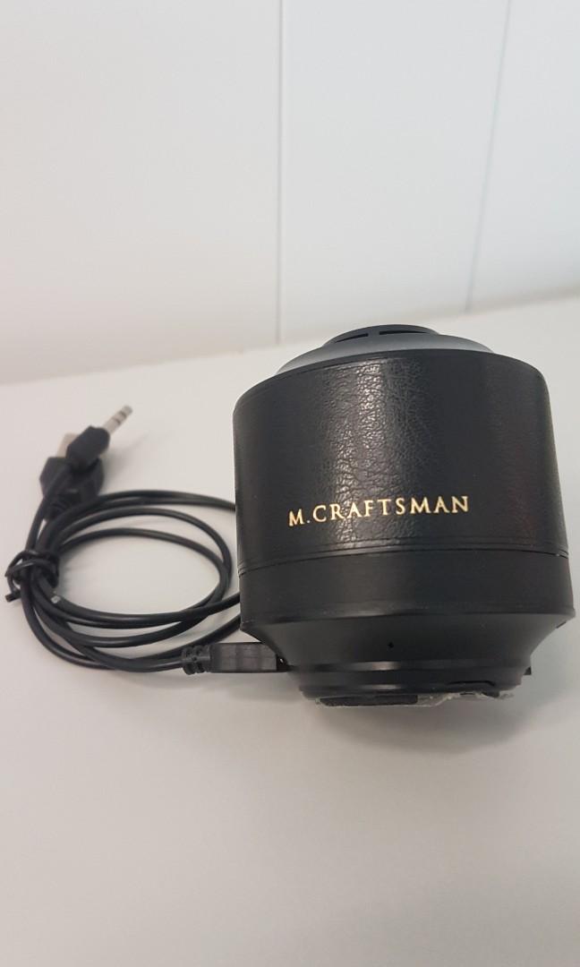 m.craftsman Boom Mini Speaker black 攜帶型 喇叭 黑色, 音響器材, Soundbar、揚聲器、藍牙喇叭 ...