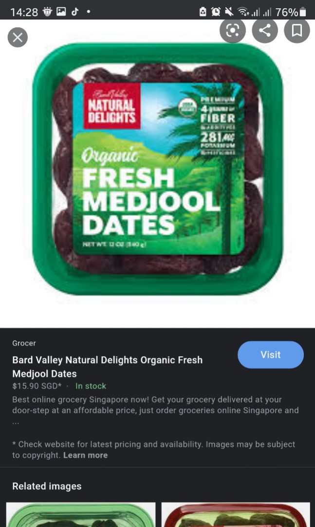medjool dates 454g, Health & Nutrition, Health Supplements, Health Food ...