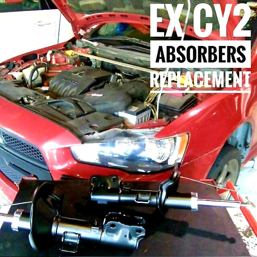 Mitsubishi EX (CY2)/Lancer(CS3): Front/Rear Absorbers Replacement, Car ...