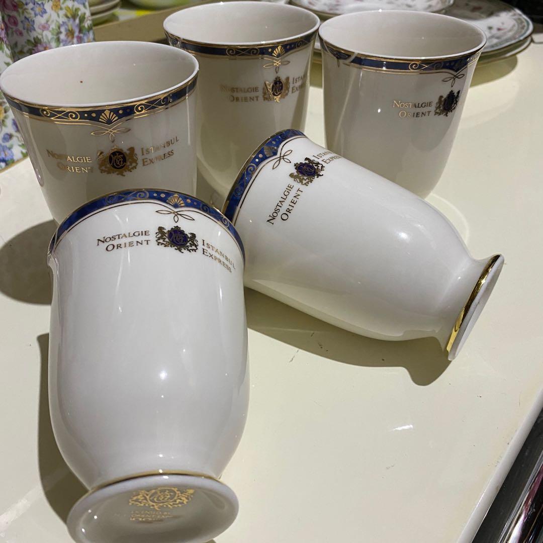 Nostalgie Istanbul Orient Express Momoyama Japan Footed Cup Set ...