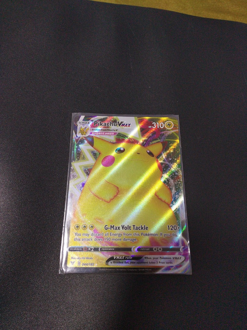 Pokemon TCG Pikachu Vmax Ultra Rare - Vivid Voltage, Hobbies & Toys ...