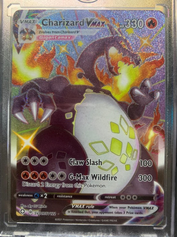 Pokemon TCG Shiny Charizard Vmax SS4.5 Shining Fates, Hobbies & Toys ...