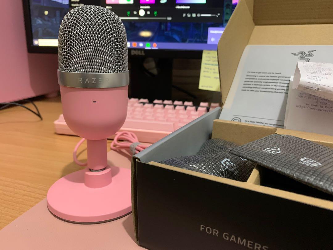 Razer Seiren Mini Quartz (Pink), Audio, Microphones on Carousell