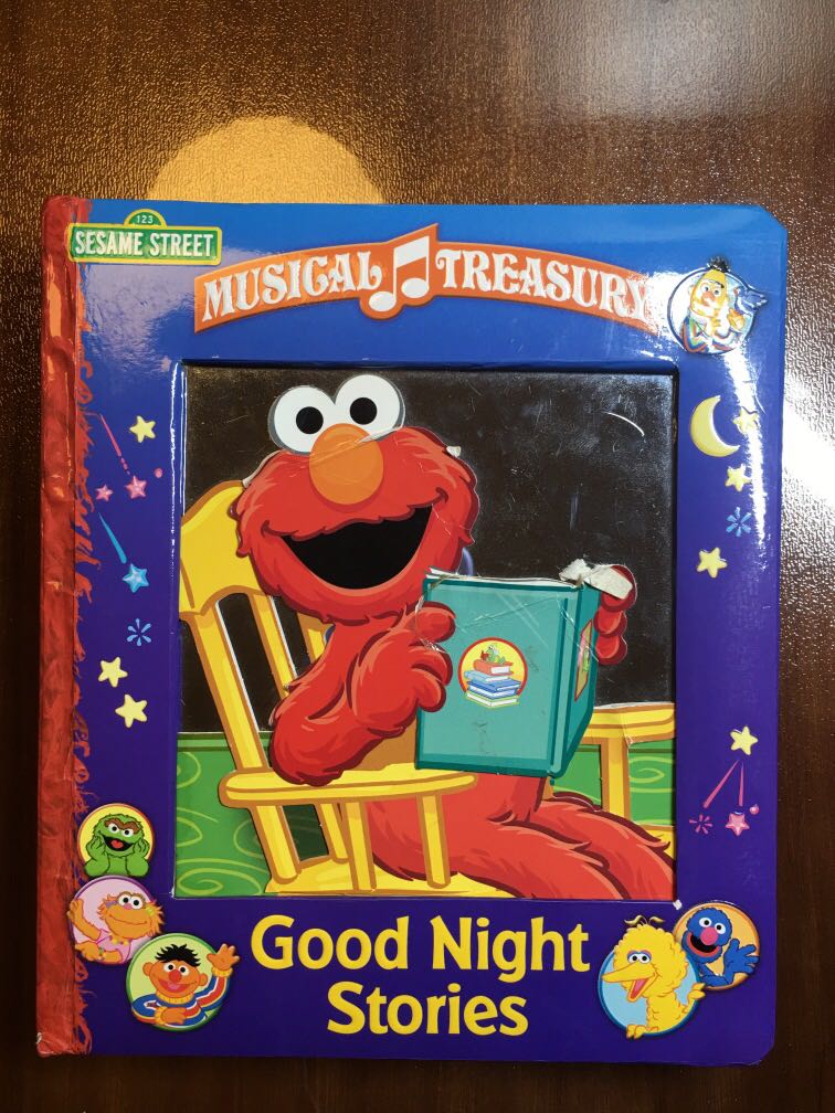 Sesame Street Elmo Good Night Stories, 興趣及遊戲, 書本 & 文具, 小朋友書 - Carousell
