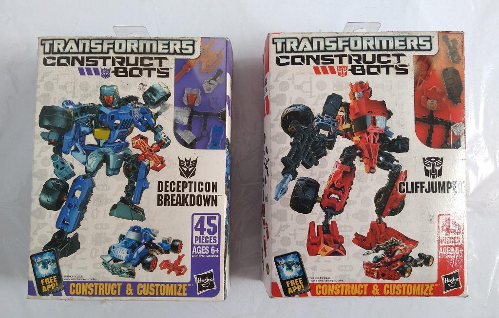 Transformers Construct Bots 2-Pack Cliffjumper & Decepticon Breakdown NewUSA, Hobbies & Toys ...