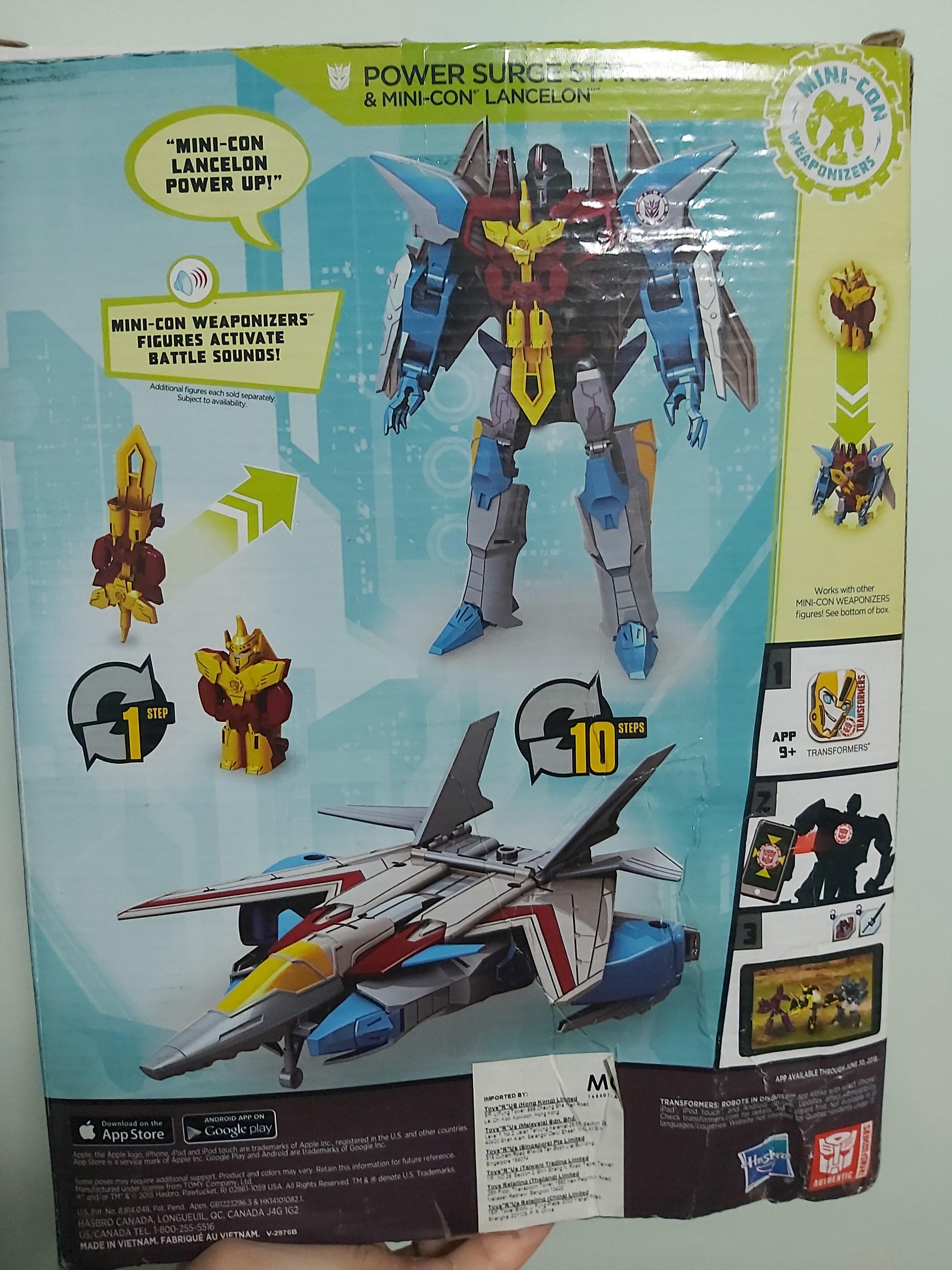 TRANSFORMERS starscream Robots in Disguise with minicon Lancelon ...