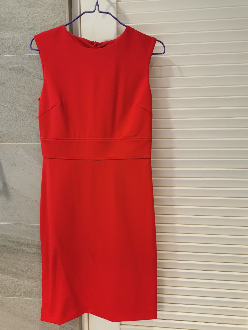 Zara Red Dress, Women's Fashion, Dresses & Sets, Dresses on Carousell