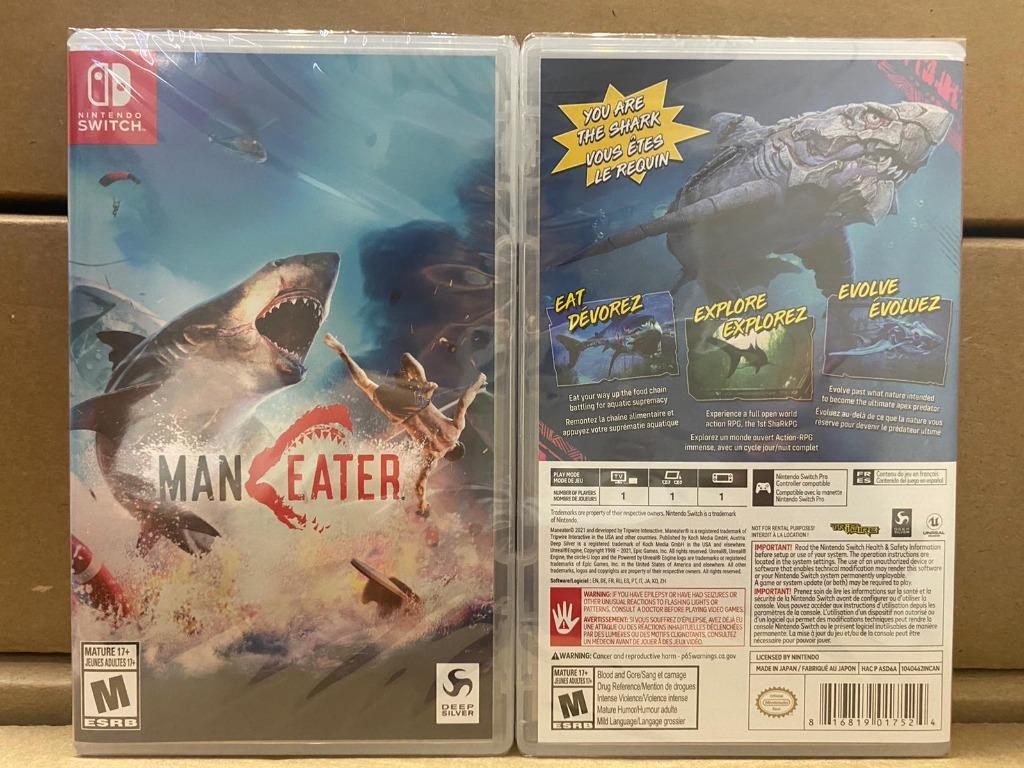(全新) NS OLED Switch Maneater 食人鯊 (歐版/ 美版, 中文/ 英文) - 鯊魚版GTA, 電子遊戲, 電子遊戲, Nintendo 任天堂 - Carousell