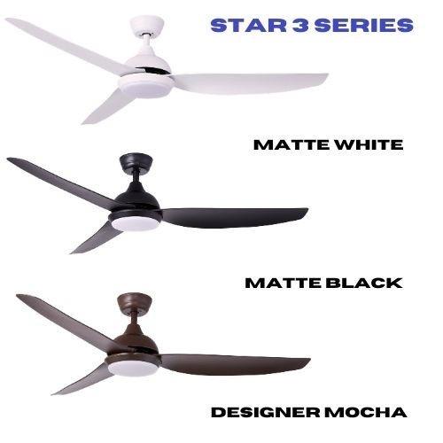 BESTAR STAR 3 / 5 SERIES WIFI Smart DC CEILING FAN 24W LED, Furniture ...