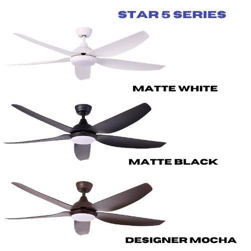 BESTAR STAR 3 / 5 SERIES WIFI Smart DC CEILING FAN 24W LED, Furniture ...