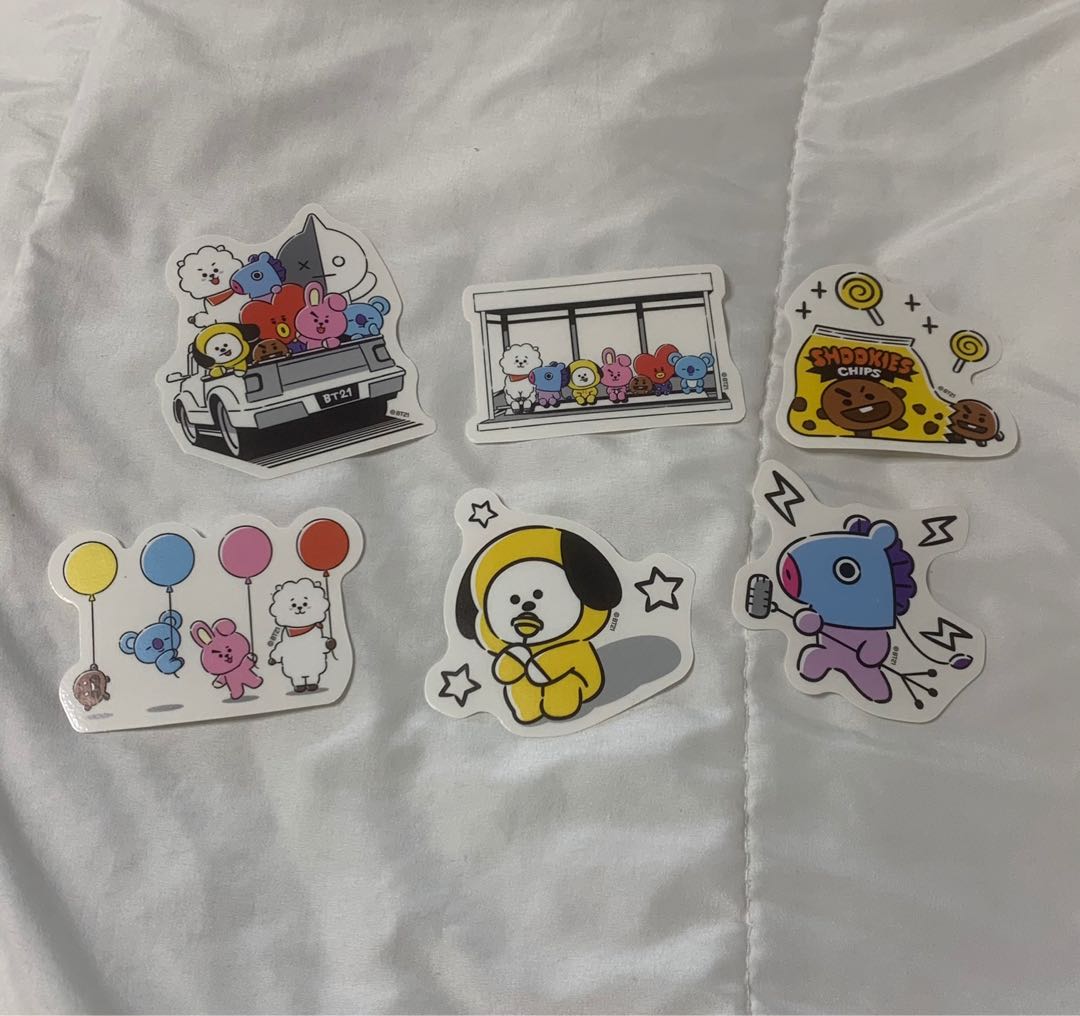BT21 deco sticker set (FREE WITH PURCHASE), Hobbies & Toys, Memorabilia ...