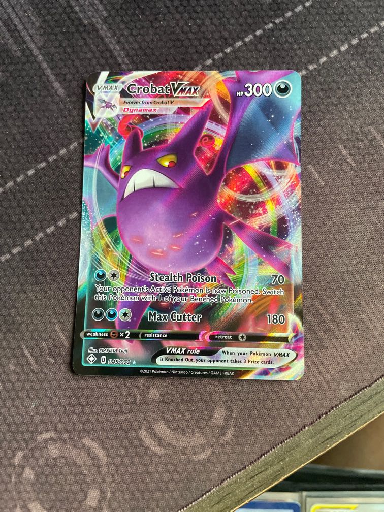 Crobat Vmax, Hobbies & Toys, Toys & Games on Carousell