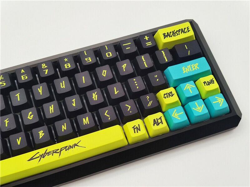 Cyberpunk 2077 Keycap 118 pcs Game Keycaps 6.25X PBT OEM For Cherry MX ...
