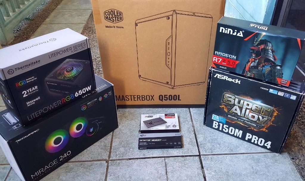 Desktop PC System Unit with Tecware Mirage AIO In Full Set Up Complete ...