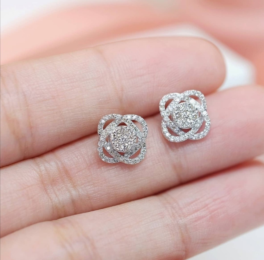 Lady boss diamond earrings store