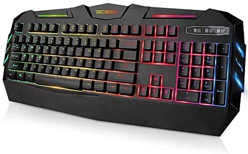 Gaming Keyboard UK, TEC.BEAN Suspension Mechanical Feeling Computer ...