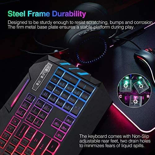 Gaming Keyboard UK, TEC.BEAN Suspension Mechanical Feeling Computer ...