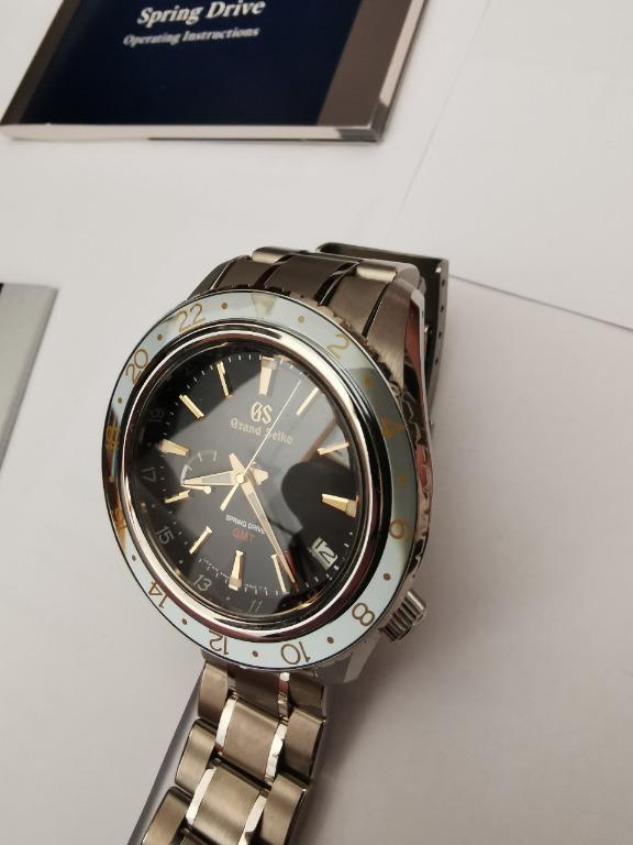 Grand Seiko SBGE215 Spring Drive GMT (titantium), Luxury, Watches on ...