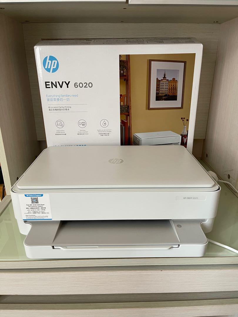 HP ENVY 6020 Inkjet Color Printer & Scanner, 電腦＆科技, 打印機及影印機 - Carousell