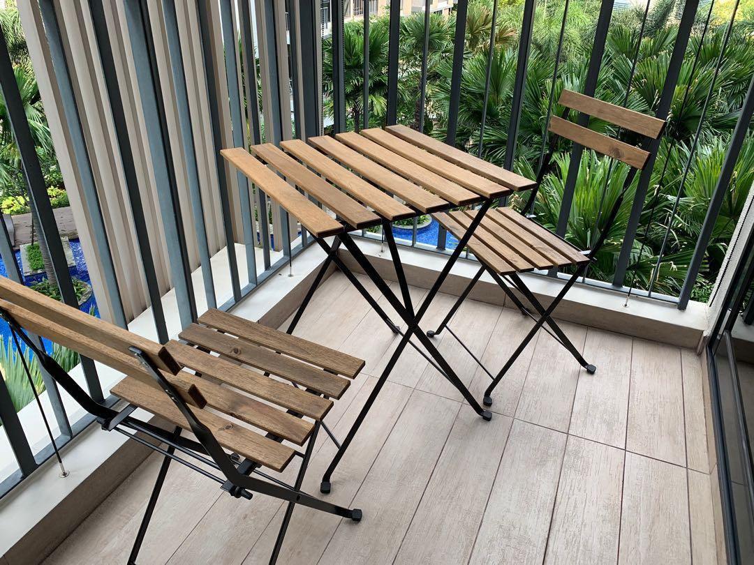 Ikea tarno table and chairs set, Furniture, Tables & Chairs on Carousell